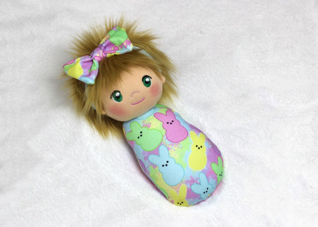 Easter Baby Doll, Handmade Waldorf Inspired Cloth Doll, Easter Baby ...