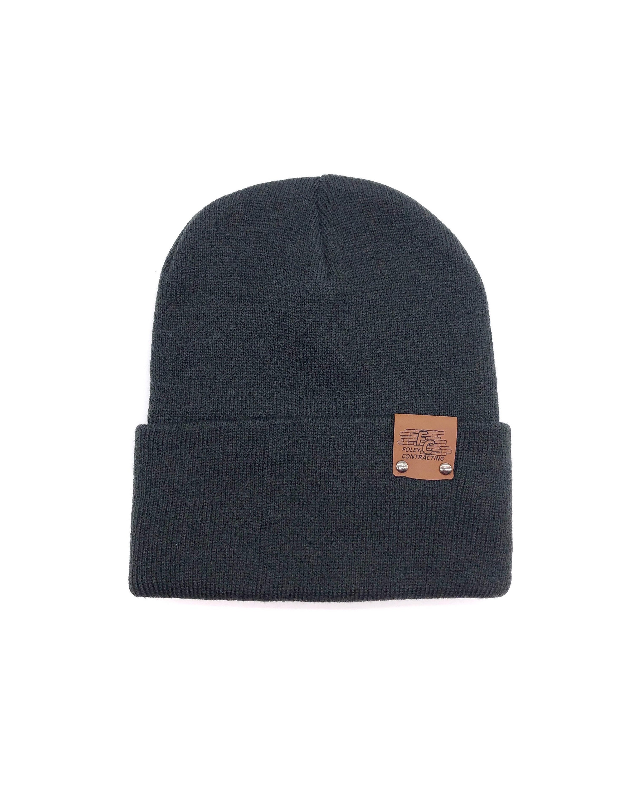 6 Custom Logo Beanies, Leather Patch, Company Swag - Etsy