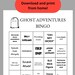 Ghost Adventures Bingo Game | Printable Downloadable PDF | up to 4 ...