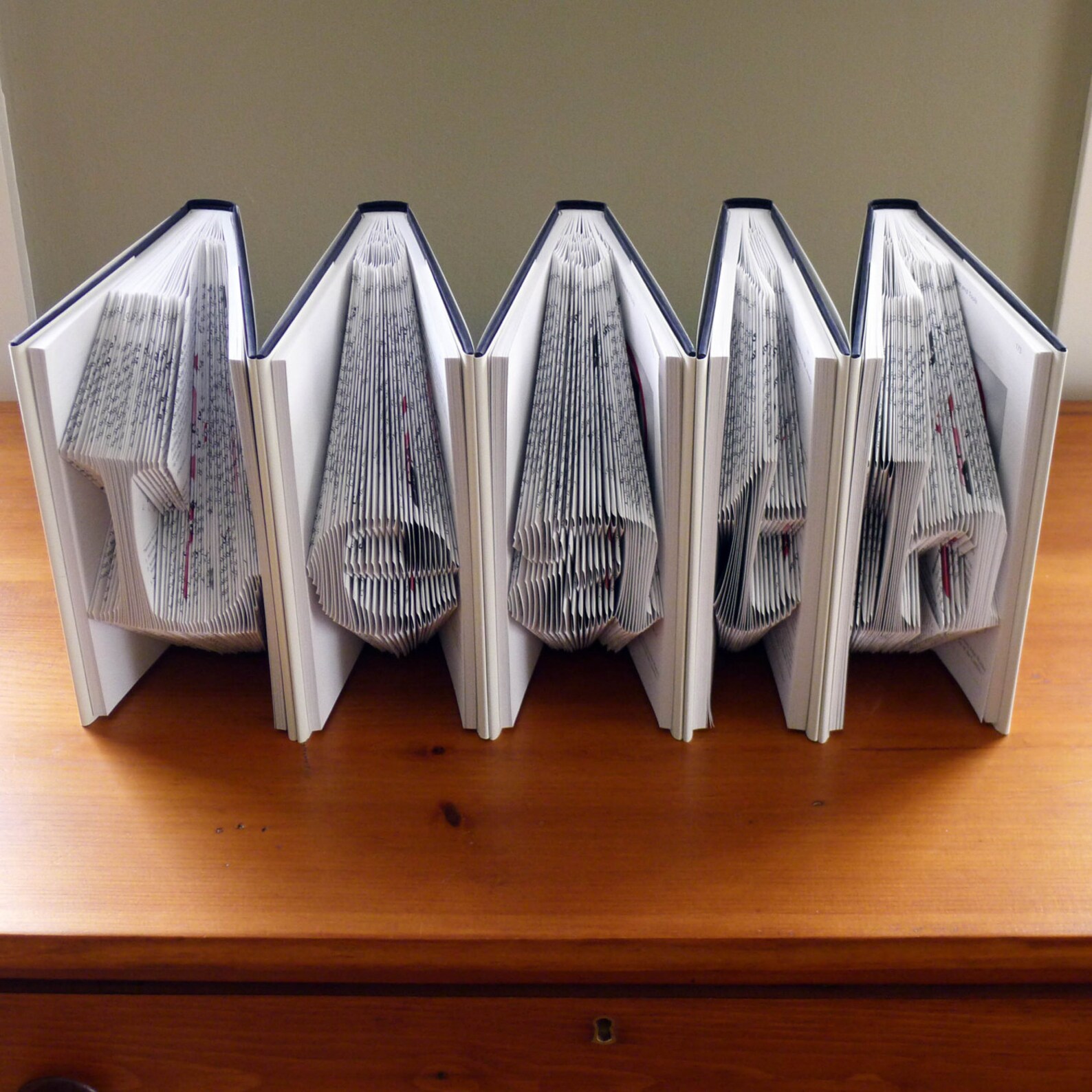 Folded Book Art - Monogram - Unique Personalized Gift - Your Name Here ...