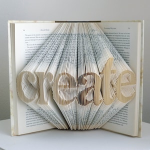 Create - Unique Gift - Artist - Gift for Creative Person - Folded Book ...