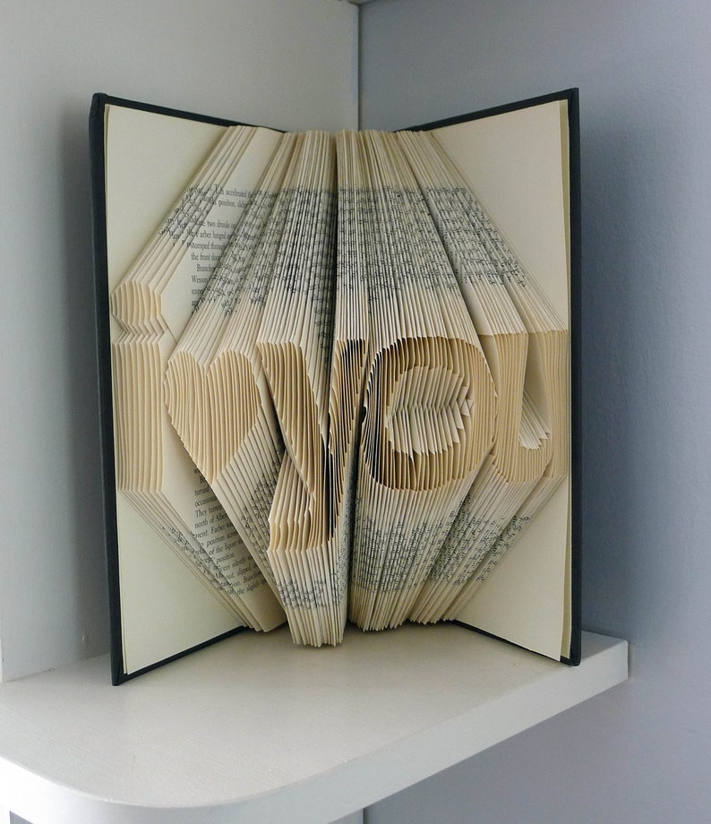Girlfriend Gift Folded Book Art Boyfriend Gift - Etsy