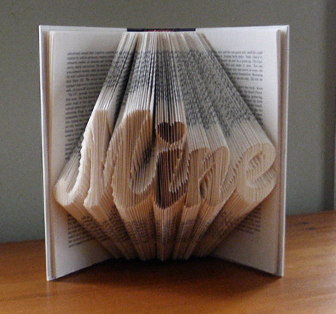 Libro plegable regalo único ser novio mío arte del plegado de libro ...