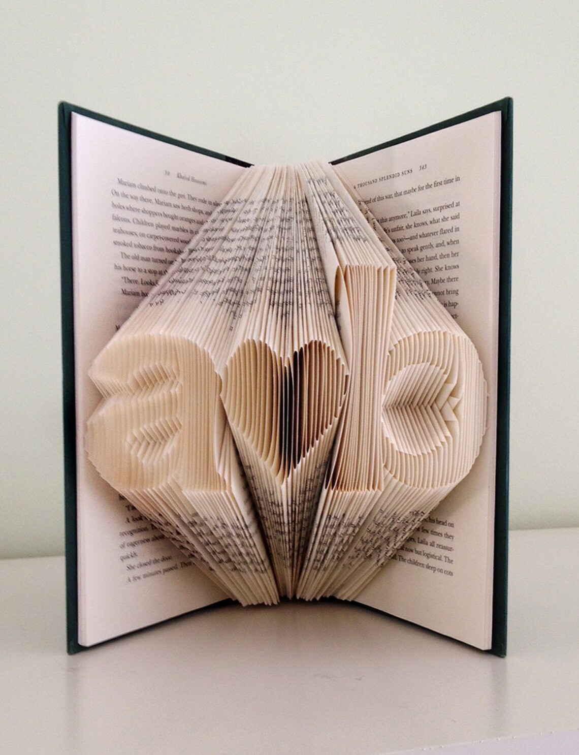 Boyfriend Gift Folded Book Girlfriend First Anniversary - Etsy