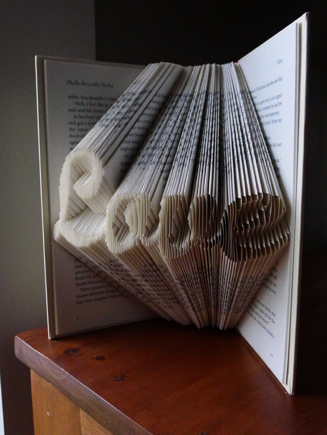 Folded Book - LOVE - Paper Anniversary - Christmas Gift - Boyfriend ...