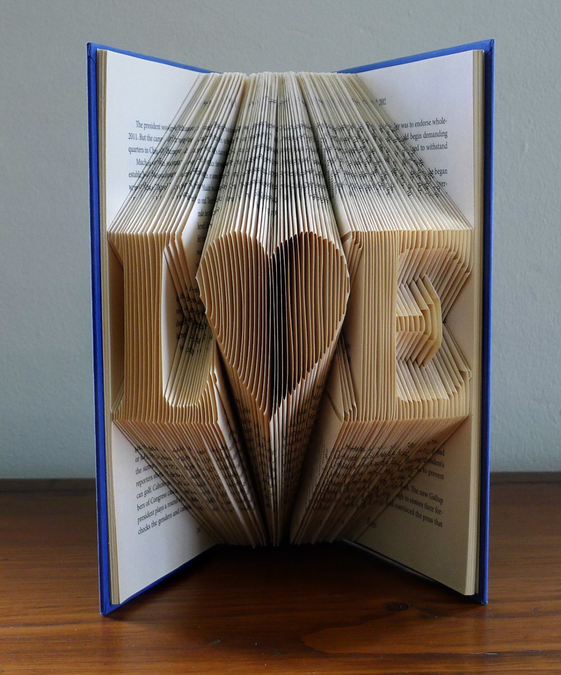 Folded Book Art Boyfriend Gift Girlfriend Gift - Etsy