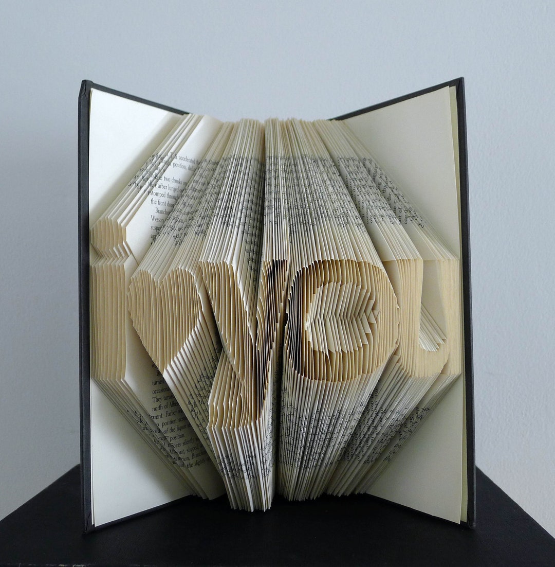 Unique Boyfriend / Girlfriend Gift - Paper Anniversary - Folded Book ...