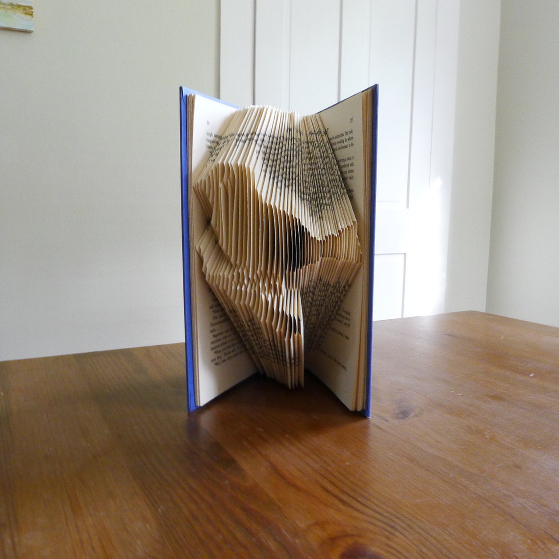 Bird Book Sculpture Folded Book Art Unique Handmade Gift - Etsy