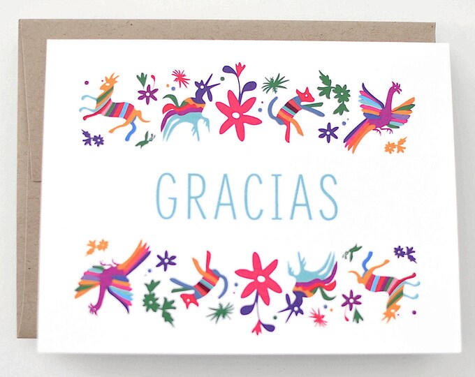 Otomi Gold Foil 'te Amo' Card - Etsy