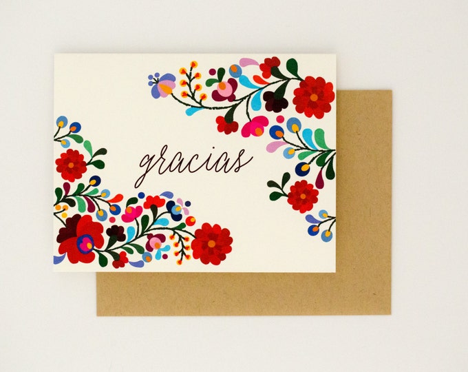 Muchas Gracias Thank You Card Set Greeting Card Thank You - Etsy