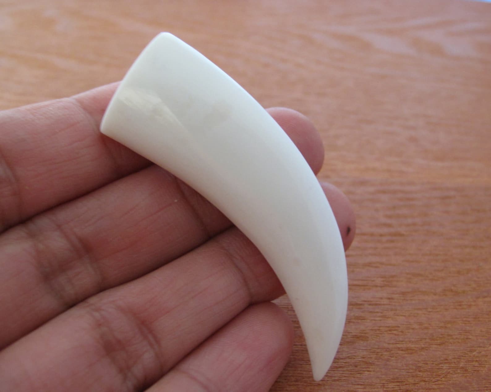 Hand Carved Tusk Buffalo Bone Choker Jewelry Making Supplies - Etsy