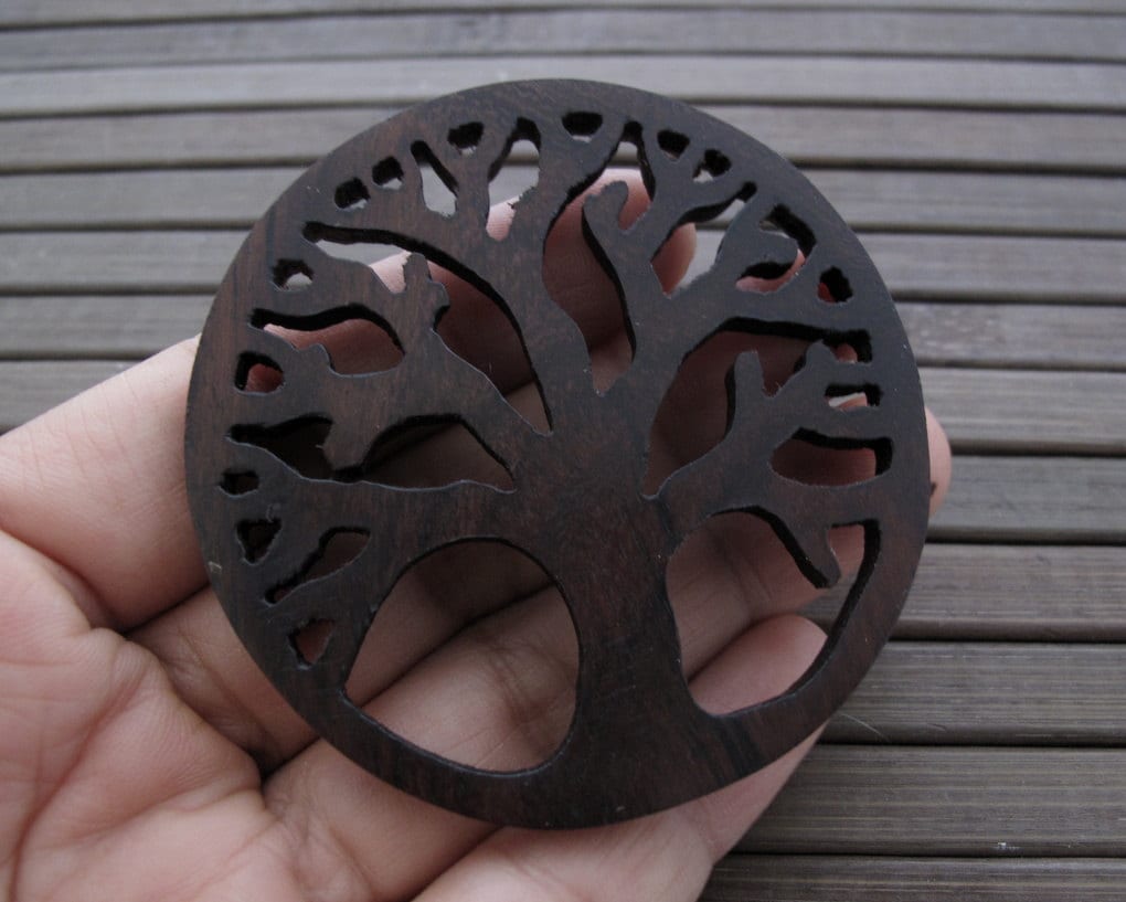 SALE Excellent Detail Handmade Carved Tree of Life Pendant - Etsy