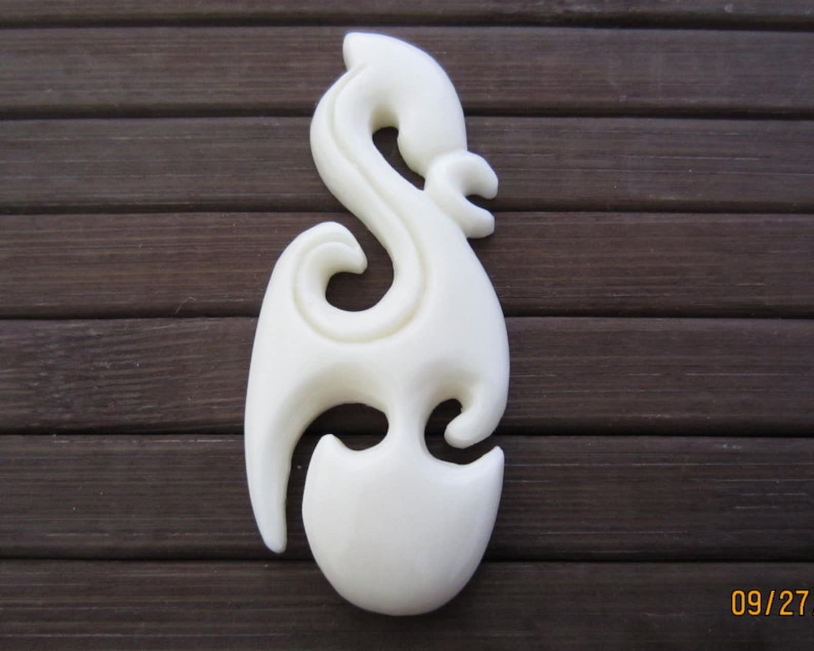 CLEARANCE Gorgeous Bone Koru Hook From Buffalo Bone - Etsy