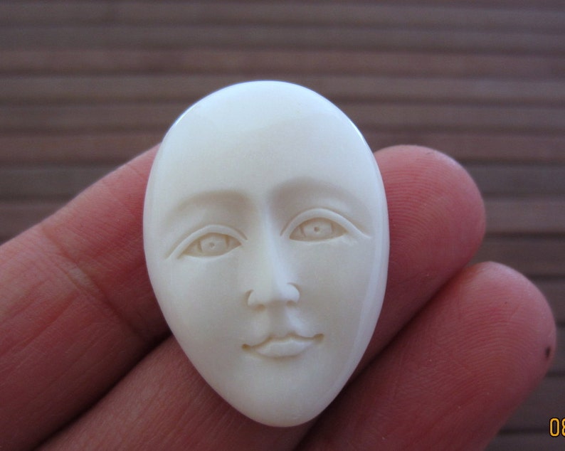 Beautiful Oval Face Open Eyes Cabochon Organic Cabochon B5353 - Etsy