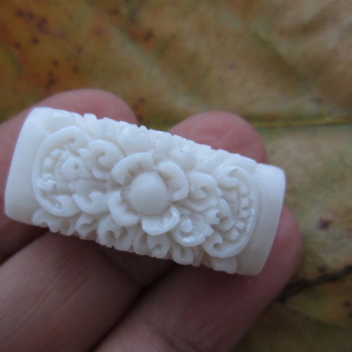 Hand Carved Rattle Snake Bone Carving Jewelry Making | Etsy