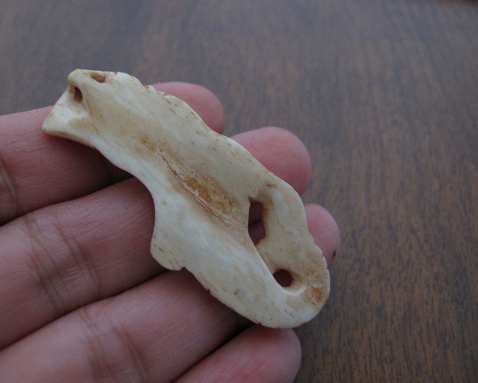 Antique Look Hand Carved Mermaid, Bone Carving, Pendant, Side-drilled ...