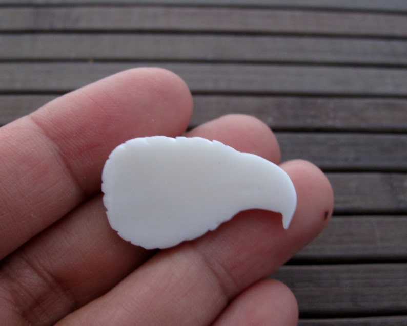 Deep Relief Carved Bone Eagle Head , Flat Cabochon, Natural Bone, Bone ...