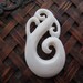 Sale 15% Gorgeous Bone Koru Hook From Buffalo Bone , Stringing, Tribal ...