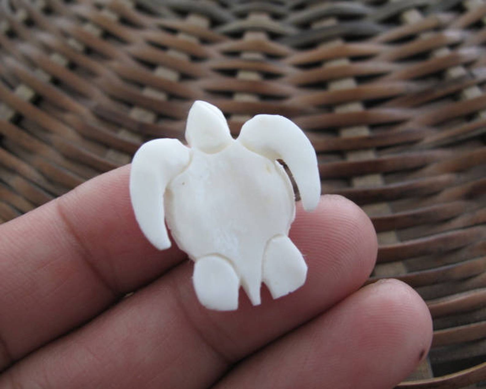 Beautiful Detail Hand Carved Small Turtle Carved Buffalo | Etsy