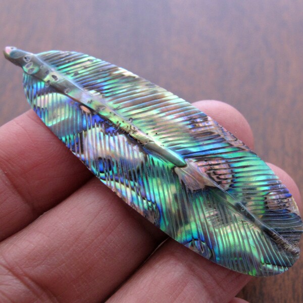 Hand Carved Feather - Etsy