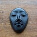 Hand Carved Oval Face Cabochon With Closed Eyes , Buffalo Horn Carving ...