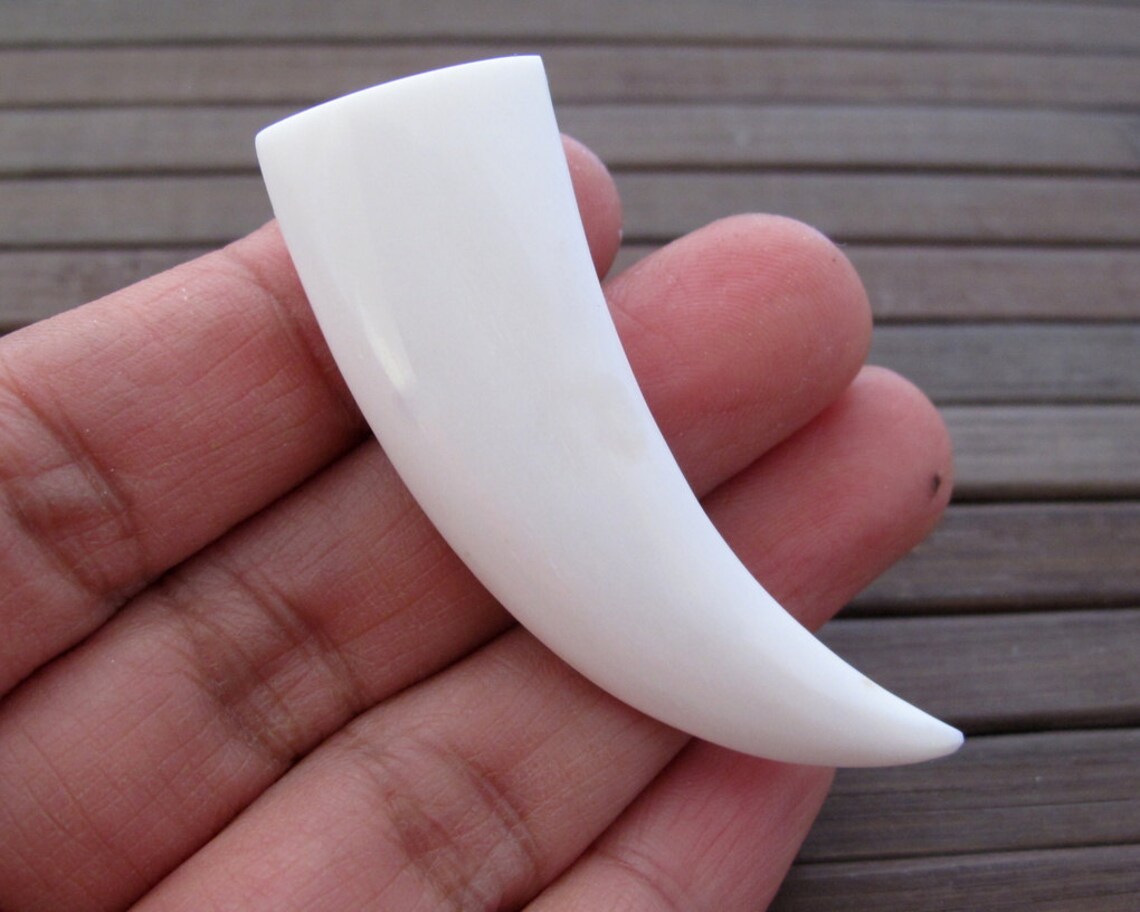 Hand Carved Tusk Buffalo Bone Choker Jewelry Making Supplies - Etsy