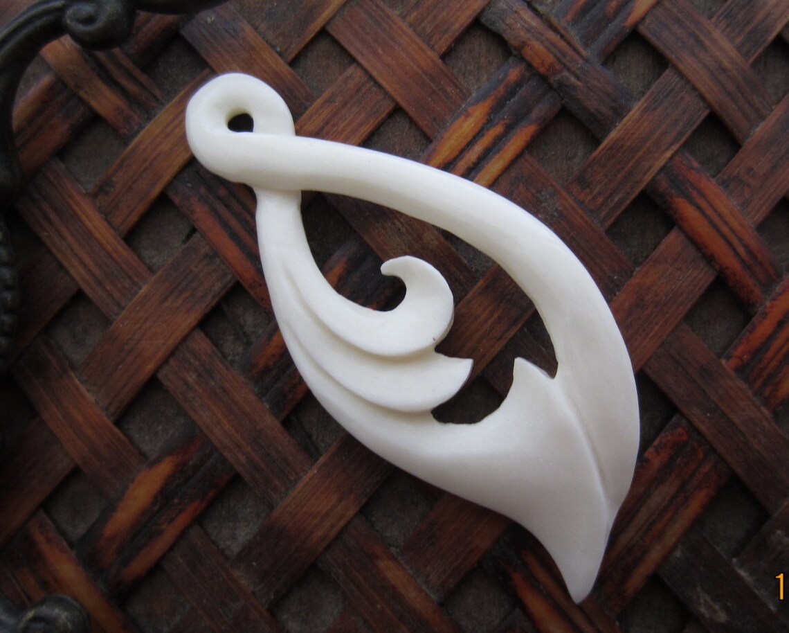 Gorgeous Bone Fancy Hook From Buffalo Bone, Stringing, Wholesale ...