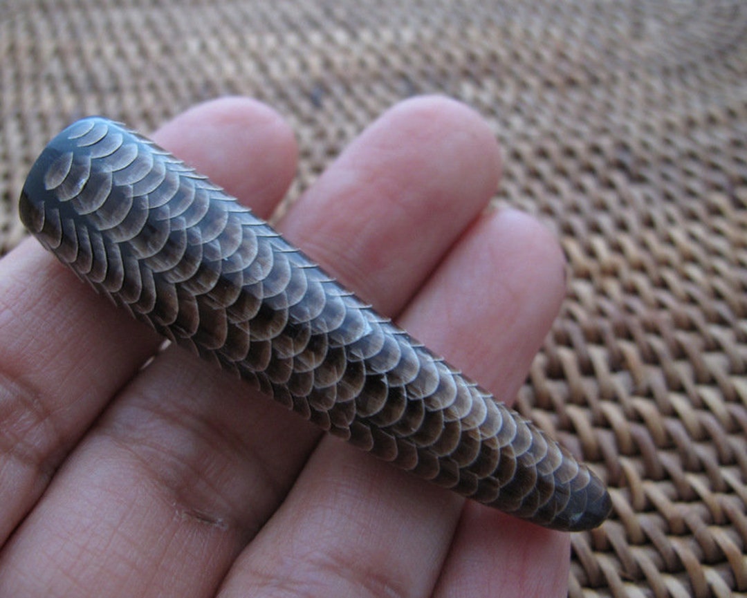 Hand Carved Tusk , Buffalo Horn Carving, NOT Drilled, Attach Note If ...