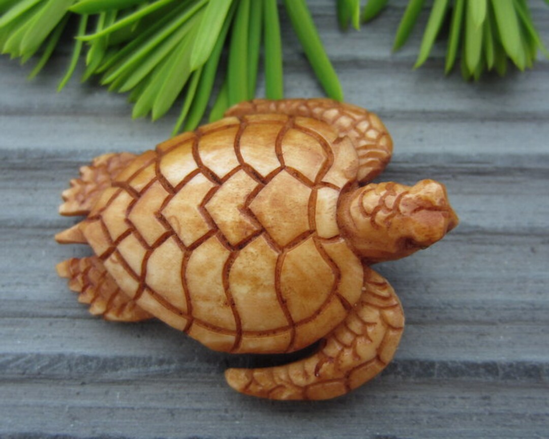 Excellent Quality Hand Carved Unique Turtle Cabochon , Drilled ...