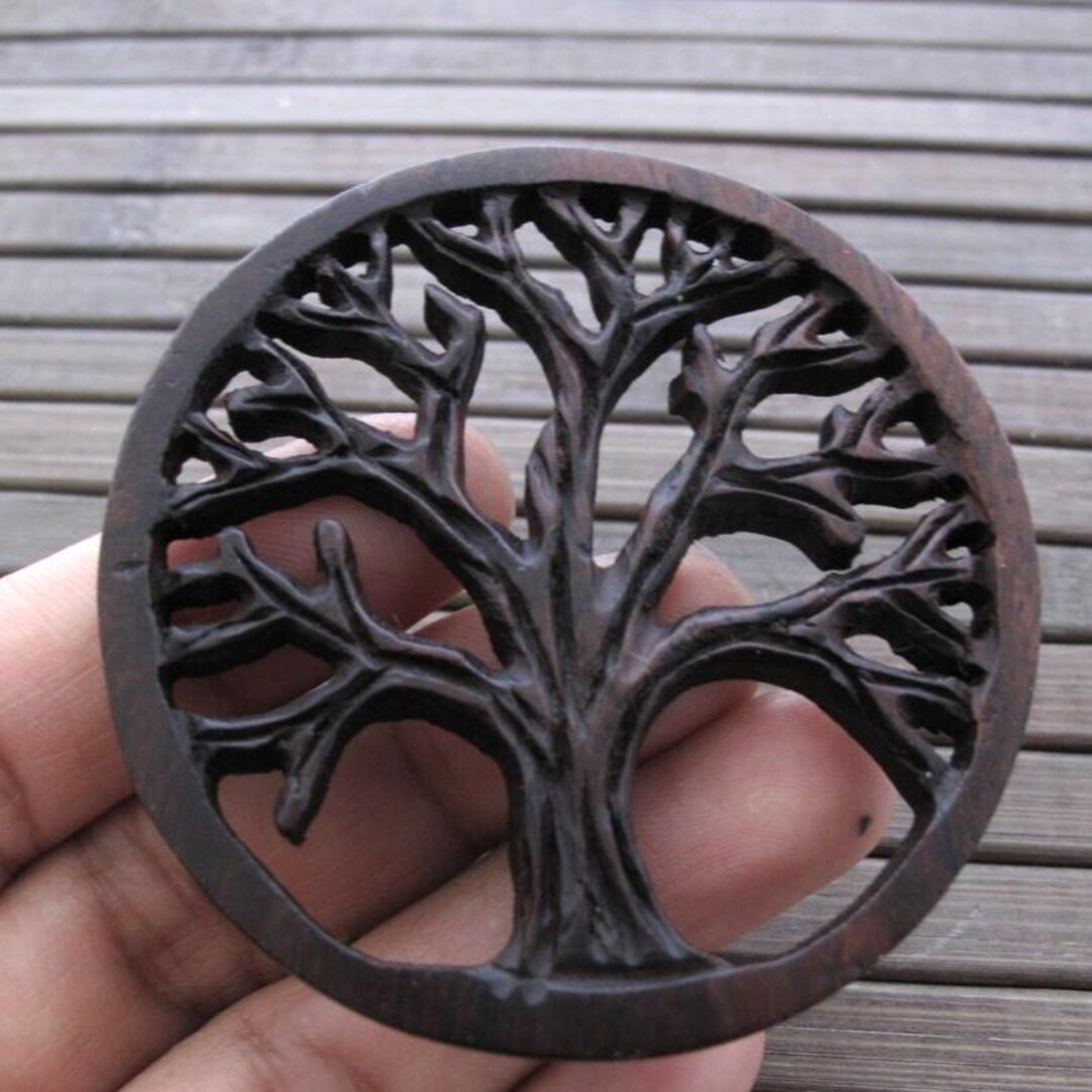 Excellent Detail Handmade Carved Tree of Life Pendant ,sono Wood ...