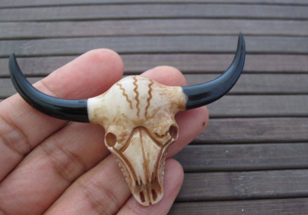 AAA Quality Hand Carved Longhorn,drill, Steer ,buffalo Carving ,choker ...