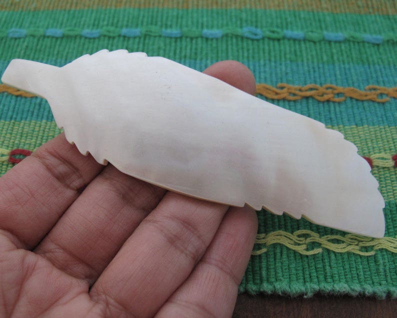 Gorgeous Shell Feather ,large Leaves , Jewelry Making Supplies B6683 - Etsy