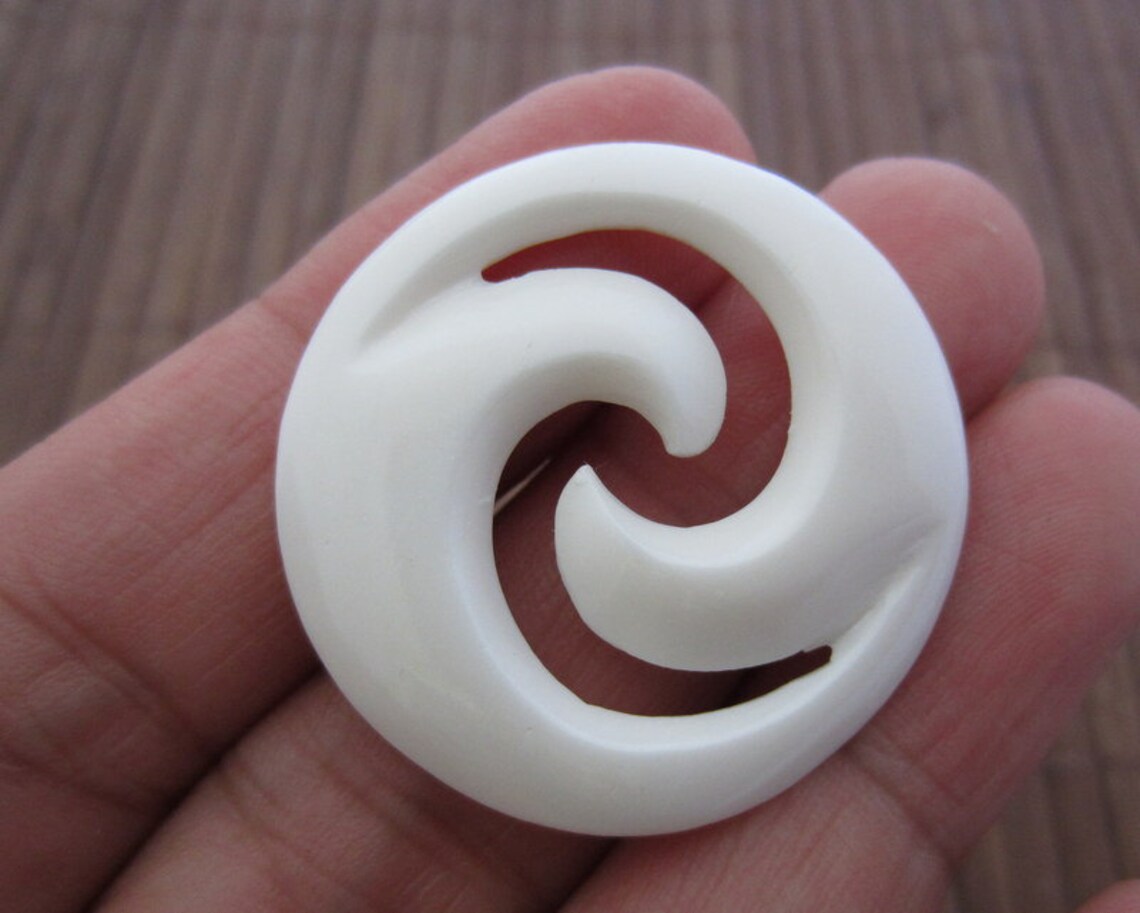 One of a Kind Hand Carved Koru Symbol Swirl Design Carved | Etsy