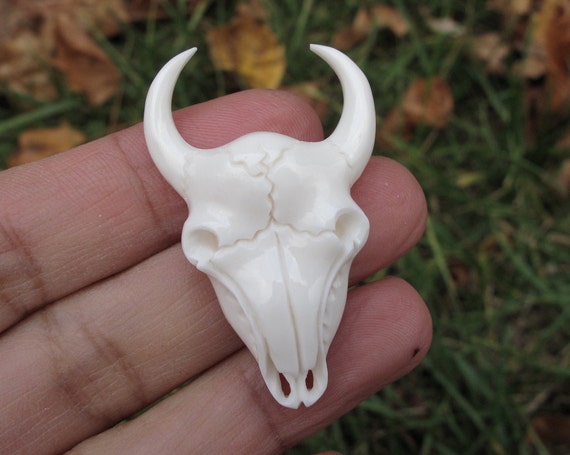Amazing Bison Head Bone carving by Balinese master | Etsy