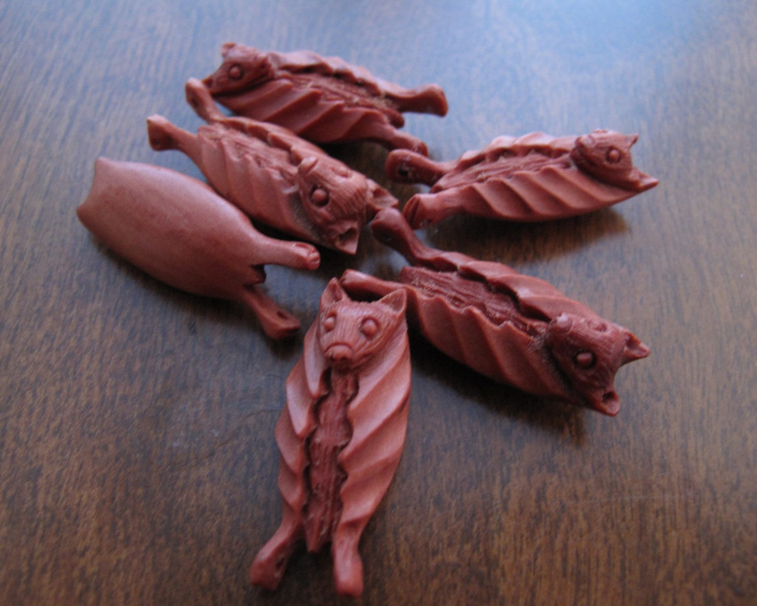 Excellent carving hanging bat pendantcarved sabo wood | Etsy