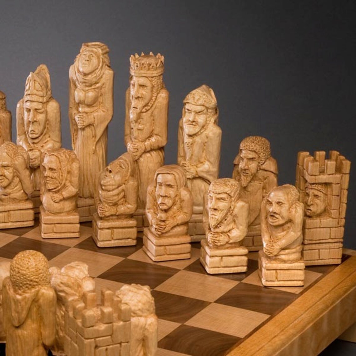 Medieval Character Chess Set - Etsy