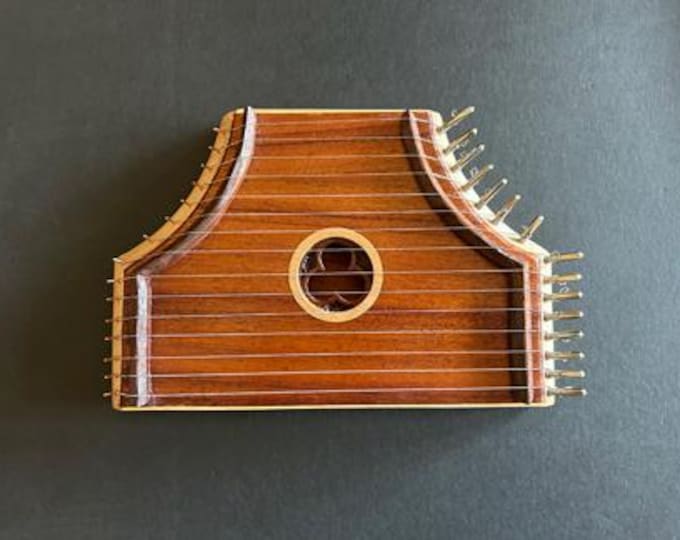 Vintage 15-string Zither, Also Known as a Lap Harp or Plucked Psaltery ...