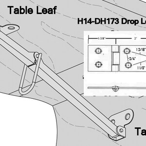 Spring Loaded Table Leaf or Pop-up Shelf Support Sold as Singles - Etsy