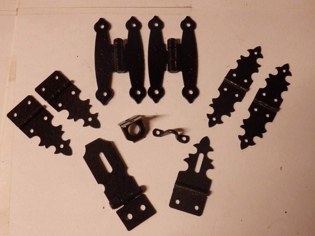 Humidor or Jewelry Box Hinges OR Hasps Black - Etsy