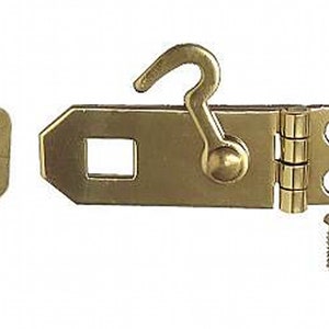 Bright Brass Decorative Small Box Hasp - Etsy