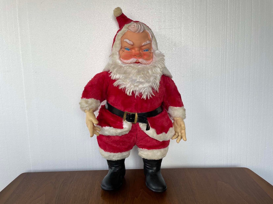 My Toy Plush Santa Vintage 25"h - Etsy