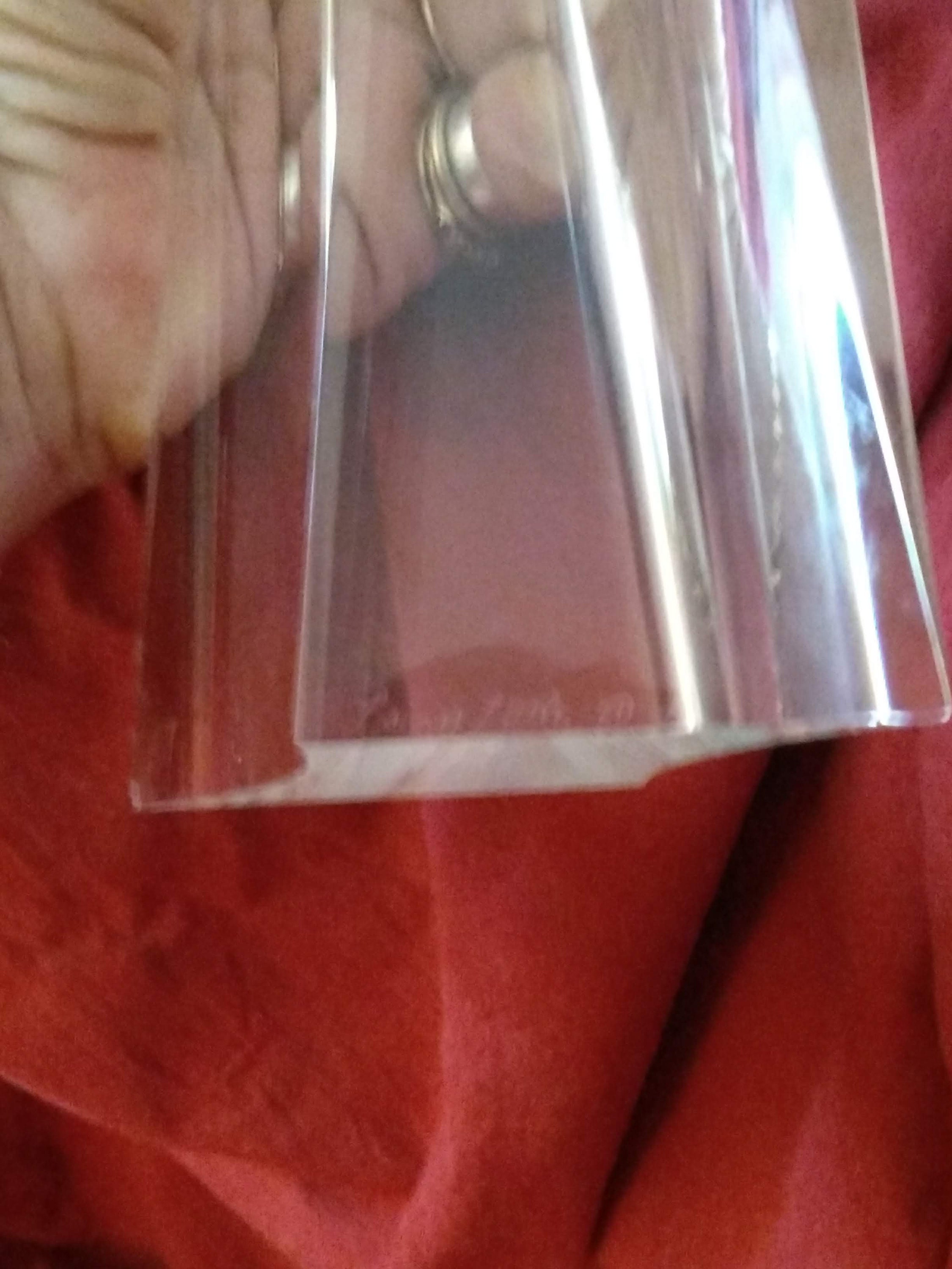 Tall Sleek Acrylic Lucite Statue Oblique Signed Larry Little - Etsy