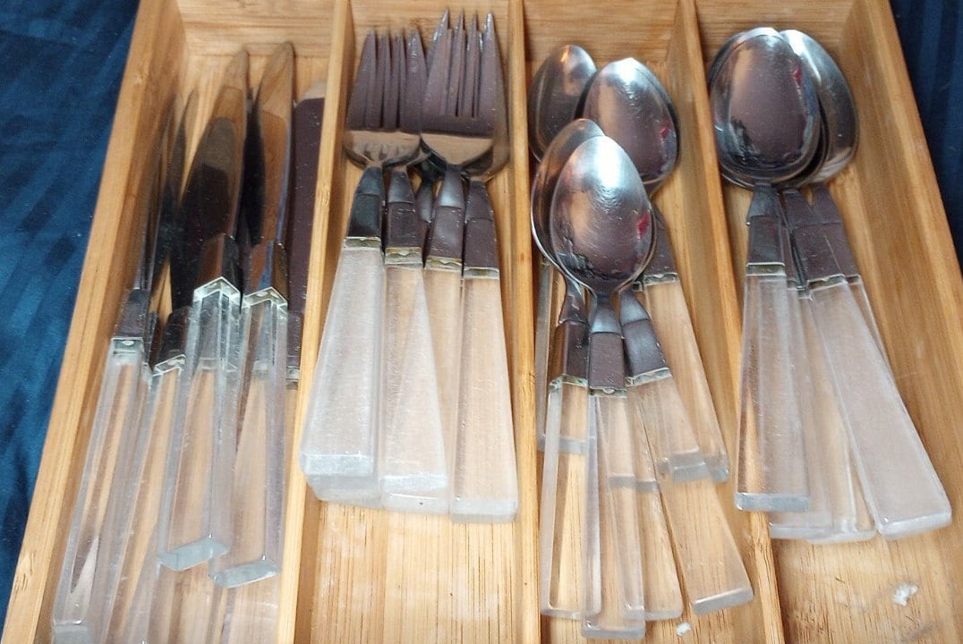 Stanley Rogers Vintage Lucite Flatware 46 Pieces 10 Knives 9 - Etsy