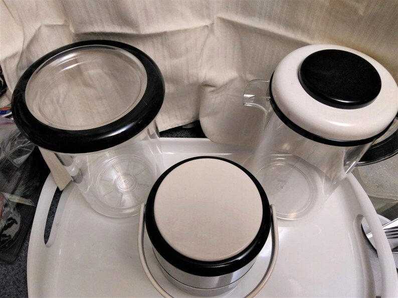 Scaroni Italy Bar Set Pitcher Ice Bucket Wine Chiller Black - Etsy
