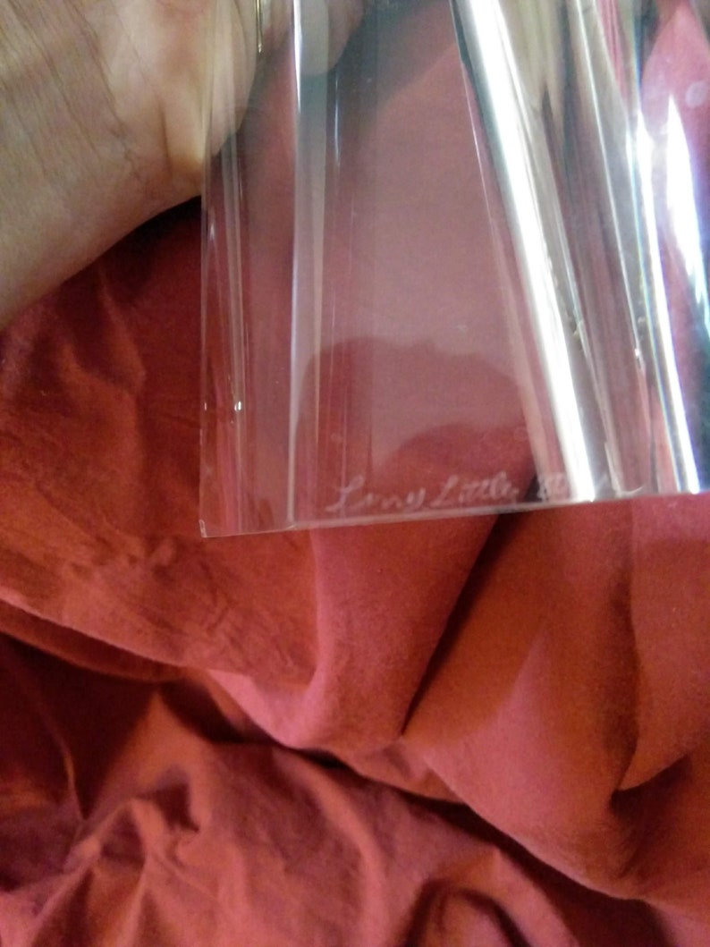 Tall Sleek Acrylic Lucite Statue Oblique Signed Larry Little - Etsy