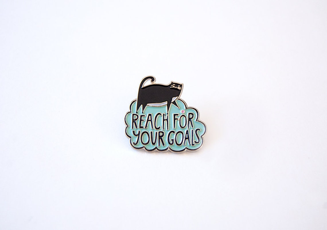 Cat Enamel Pin Cute Enamel Pin Cat Lady Pin Black Cat - Etsy