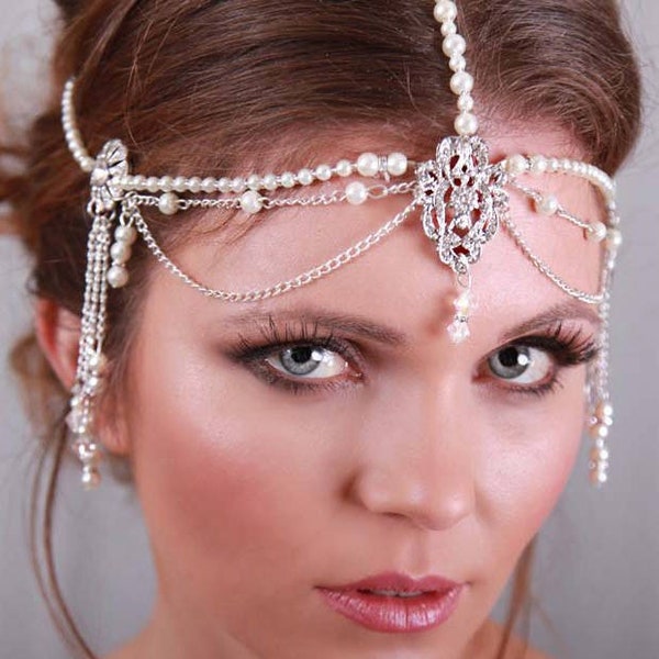 Bridal Forehead Band - Etsy