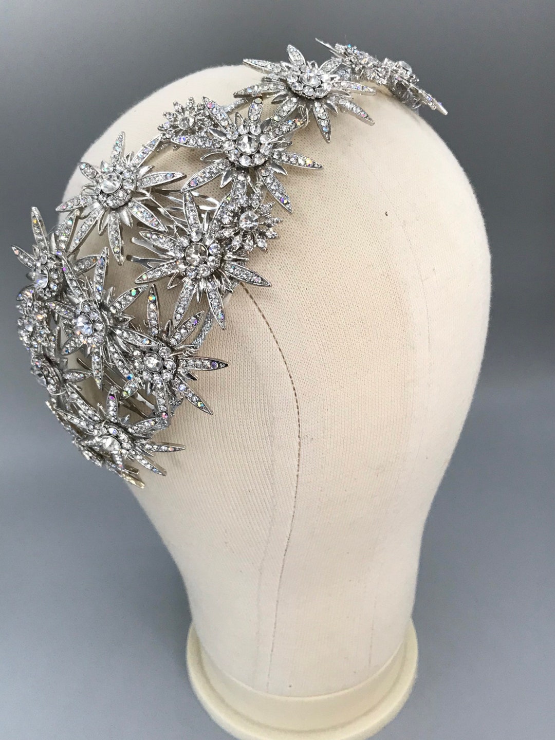 Celestial Star Headband, Silver Cosmic Headpiece, Galaxy Wedding ...