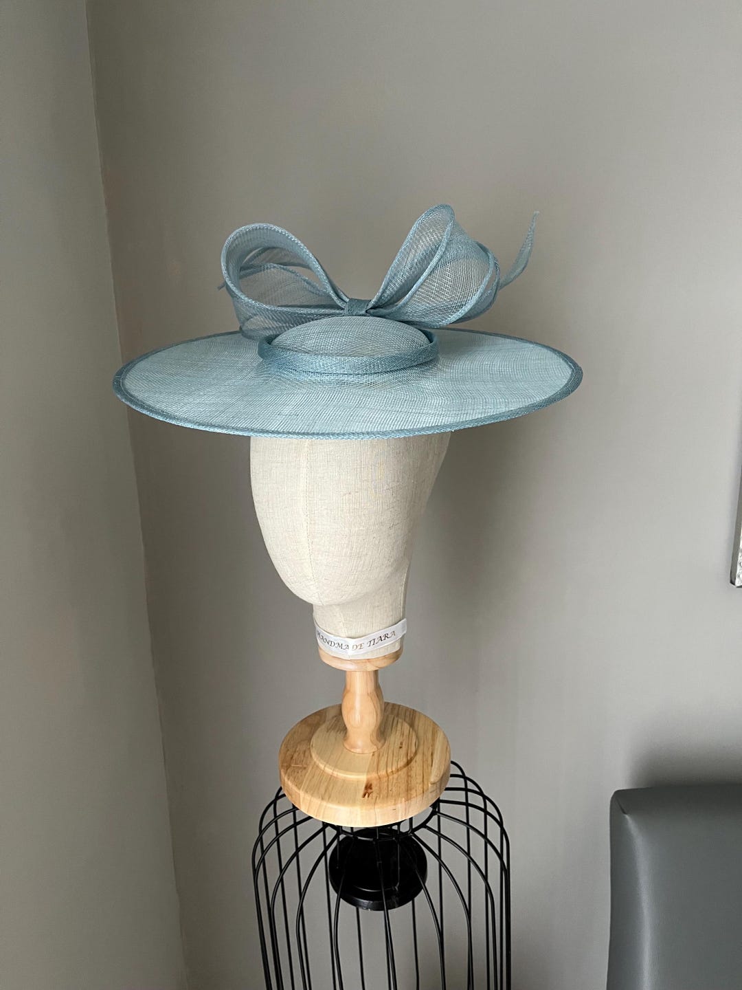 Light Blue Boater Hat, Blue Hat for a Wedding, Hat for Ladies Day ...