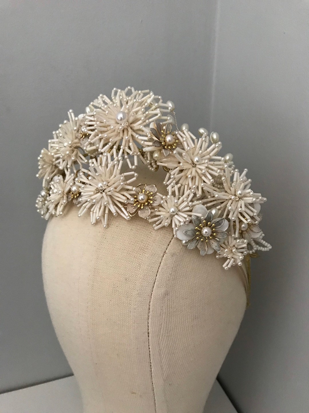 Flower Crown Botanical Bridal Headpiece Bohemian Bridal - Etsy